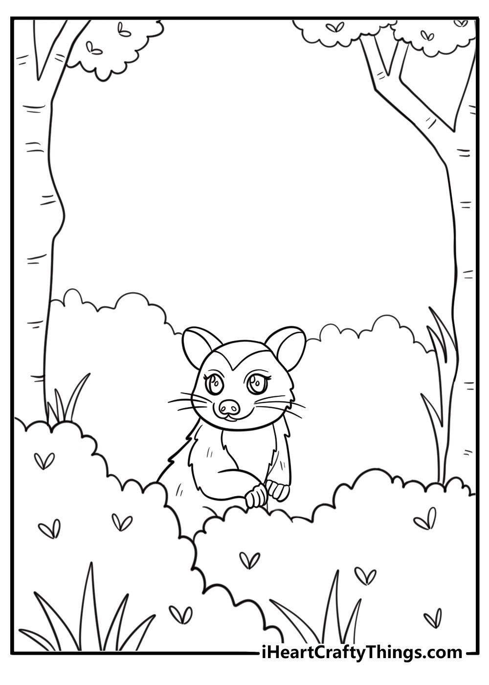 20+ Opossum Coloring Pages (Printable PDFs For Free)