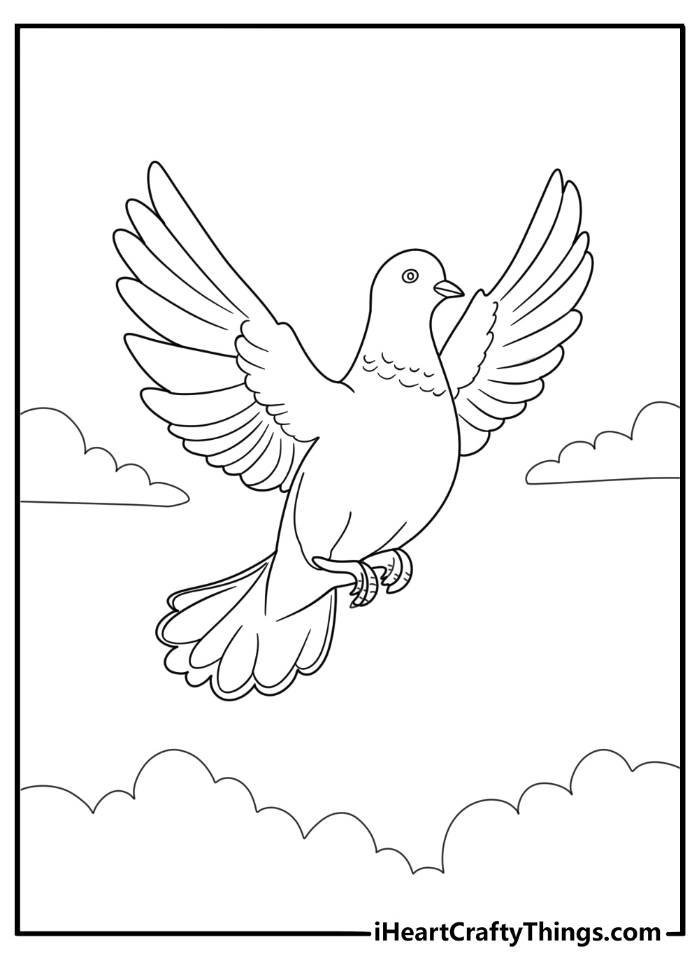 20+ Dove Coloring Pages (Printable Free PDFs For Kids)
