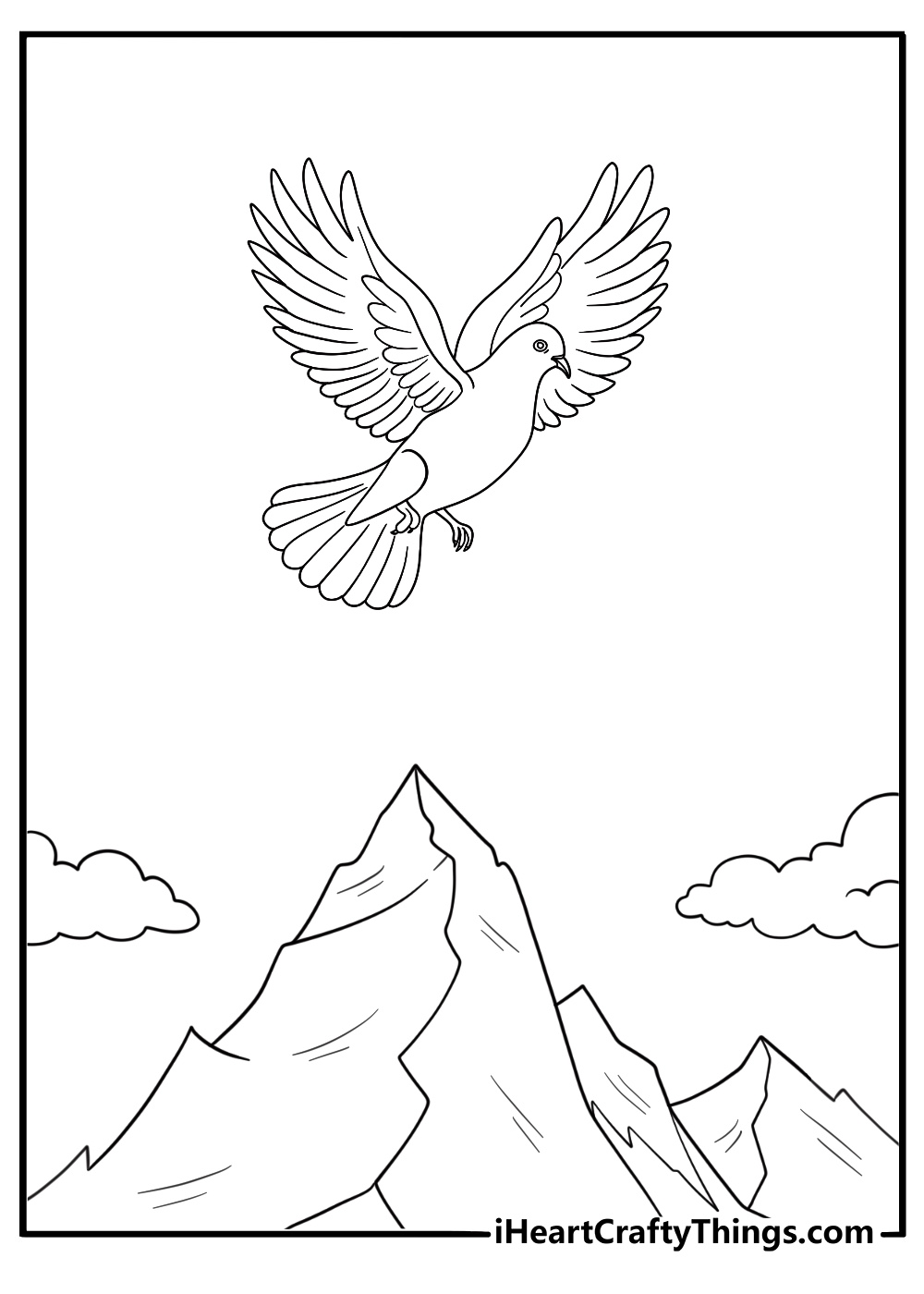 20+ Dove Coloring Pages (Printable Free PDFs For Kids)