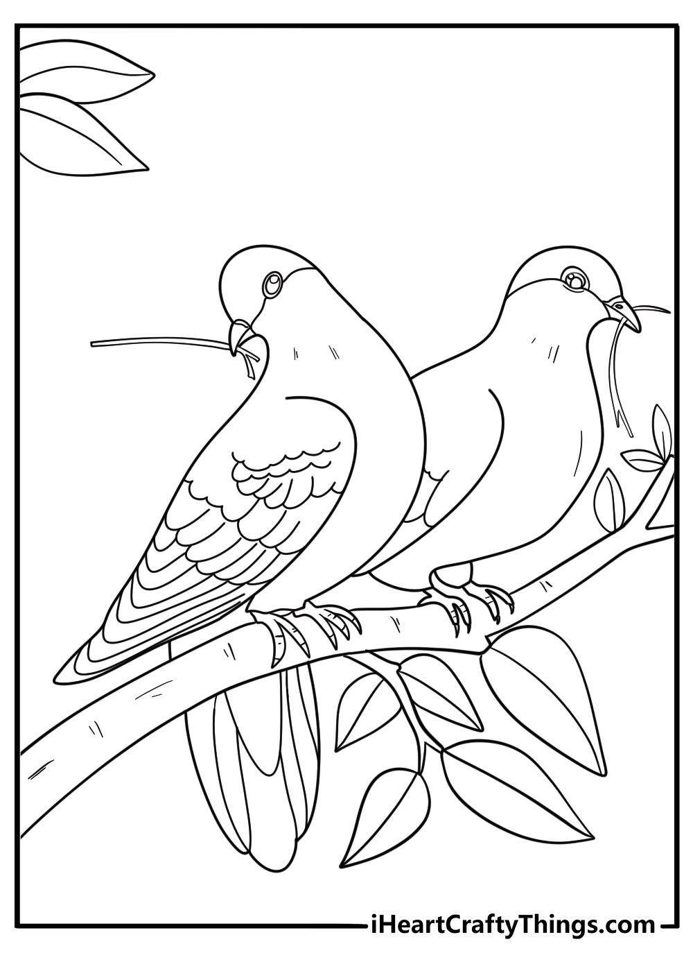 20+ Dove Coloring Pages (Printable Free PDFs For Kids)