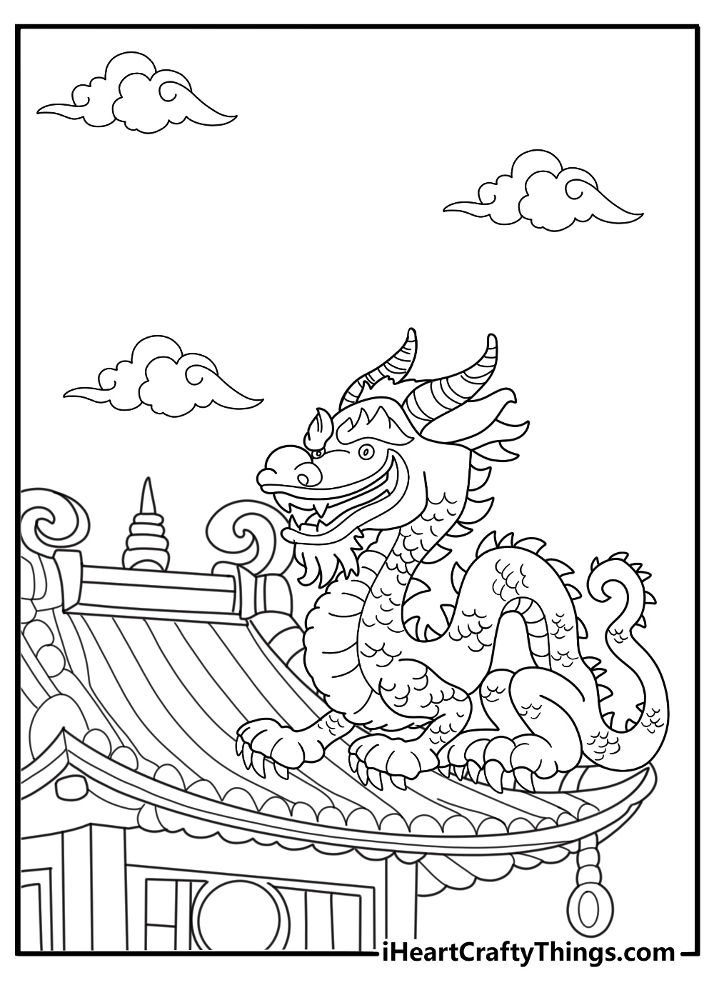 20 Free Chinese Dragon Coloring Pages For Kids