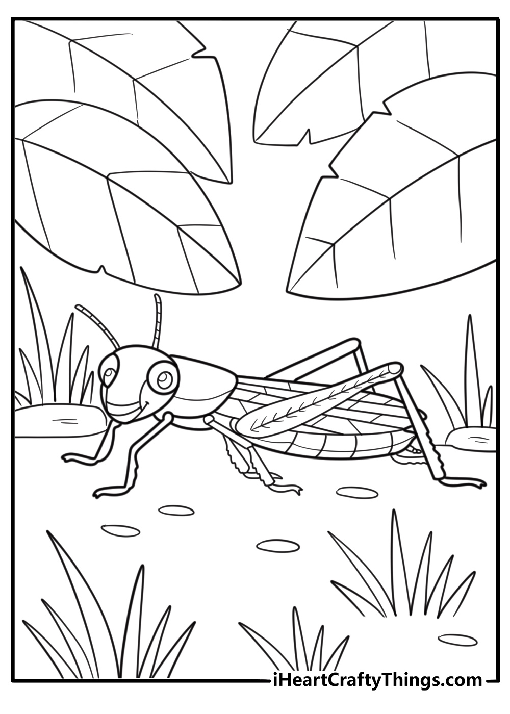 30 Free Grasshopper Coloring Pages For Kids