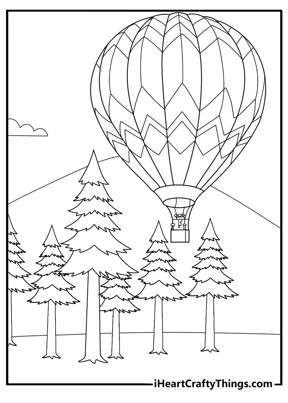 40 Free Hot Air Balloon Coloring Pages For Kids