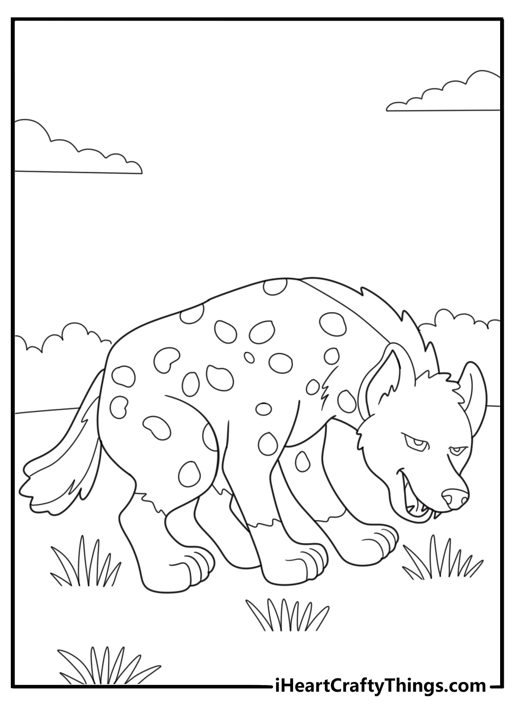 26 Free Hyena Coloring Pages For Kids