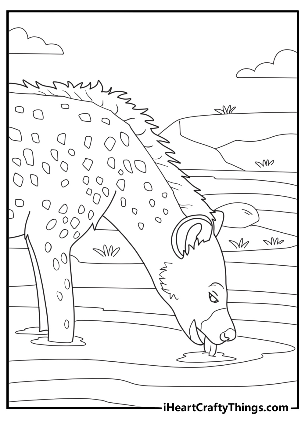 26 Free Hyena Coloring Pages For Kids