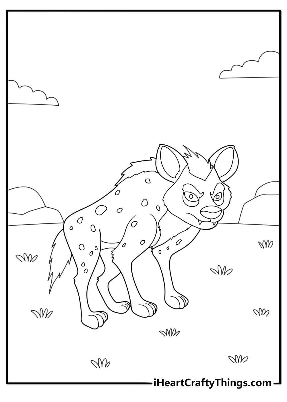 26 Free Hyena Coloring Pages For Kids
