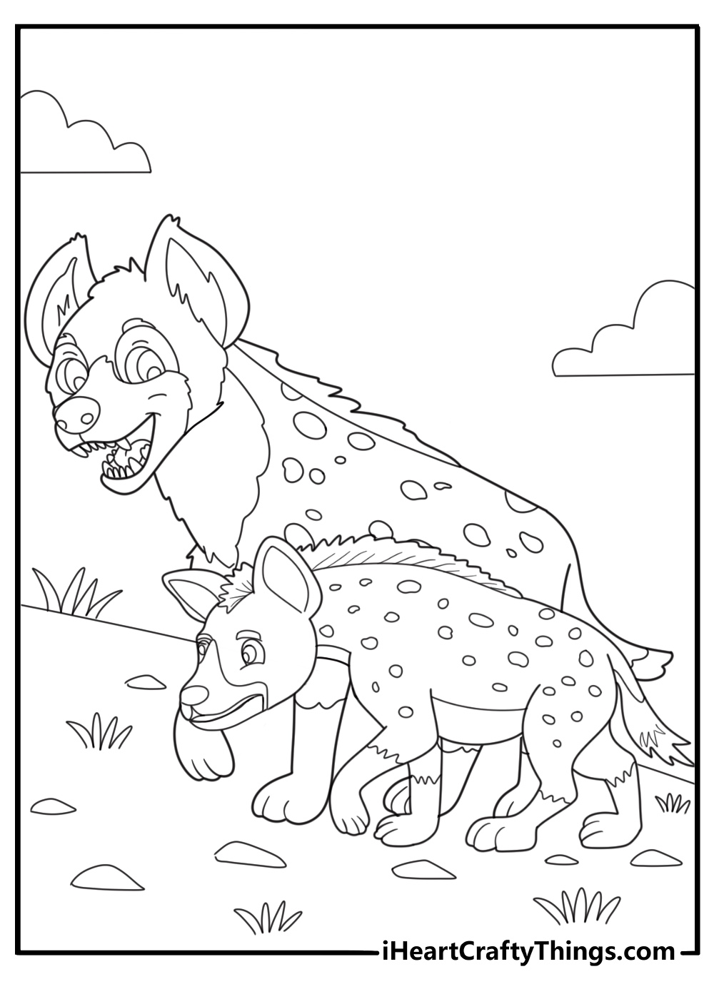 26 Free Hyena Coloring Pages For Kids