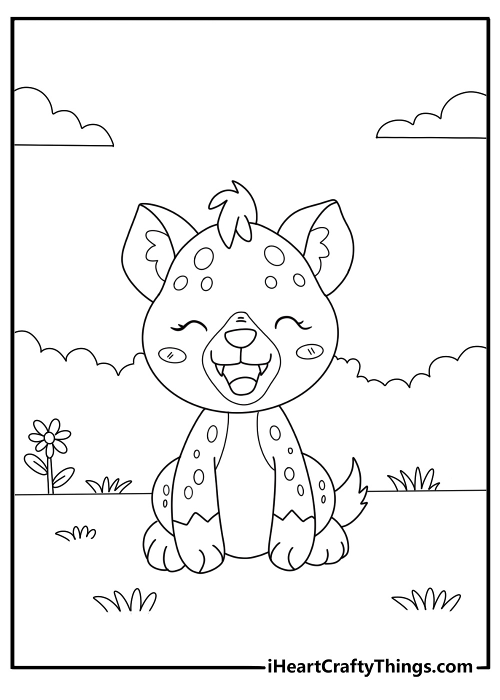 26 Free Hyena Coloring Pages For Kids