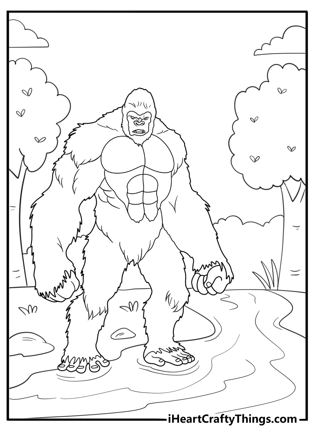 27 King Kong Coloring Pages (100% Free PDF Printable)