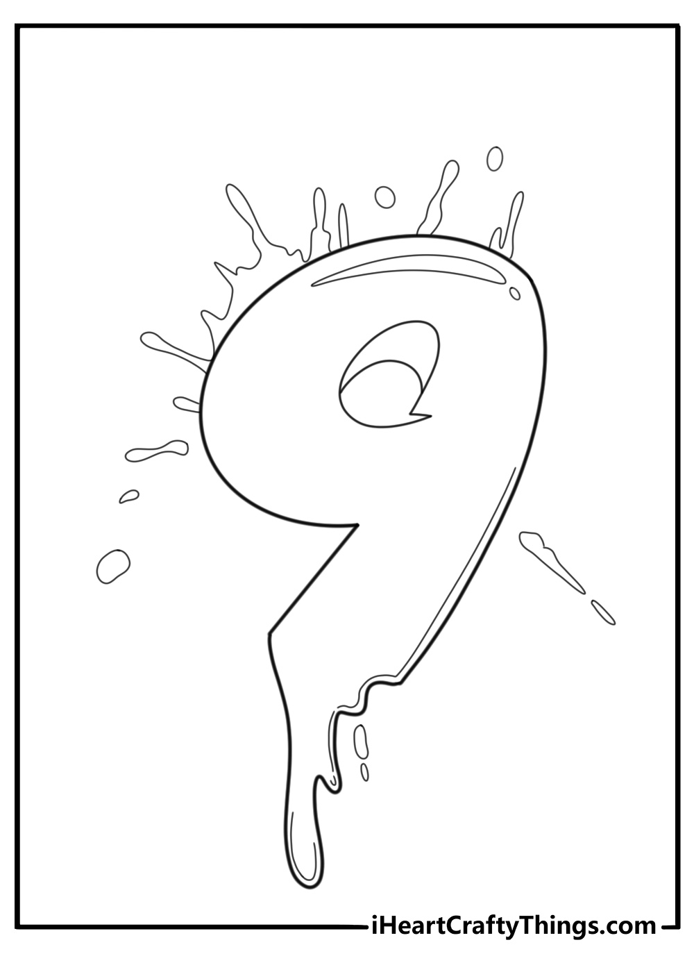 20 Free Number 9 Coloring Pages For Kids