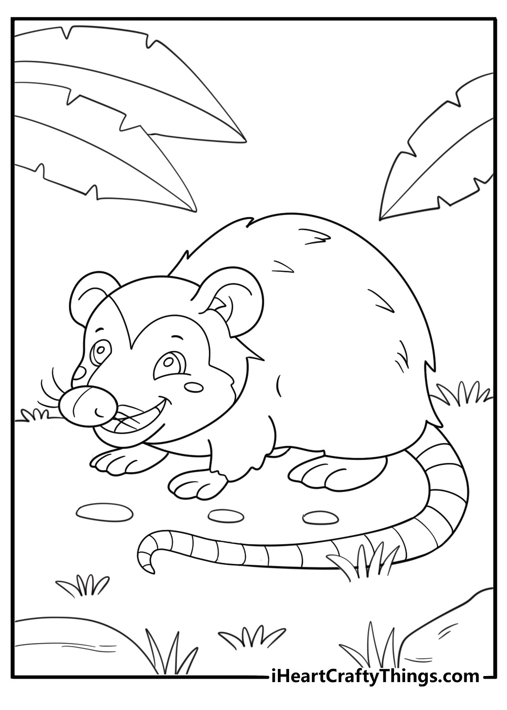20+ Opossum Coloring Pages (Printable PDFs For Free)