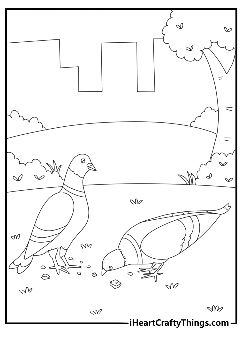 20 Free Pigeon Coloring Pages For Kids