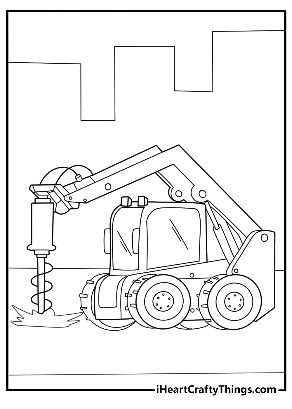 20 Free Skid Steer Coloring Pages For Kids