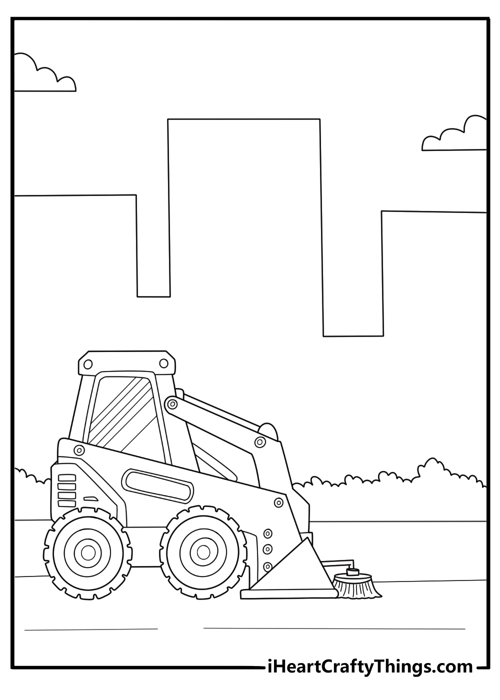 20 Free Skid Steer Coloring Pages For Kids
