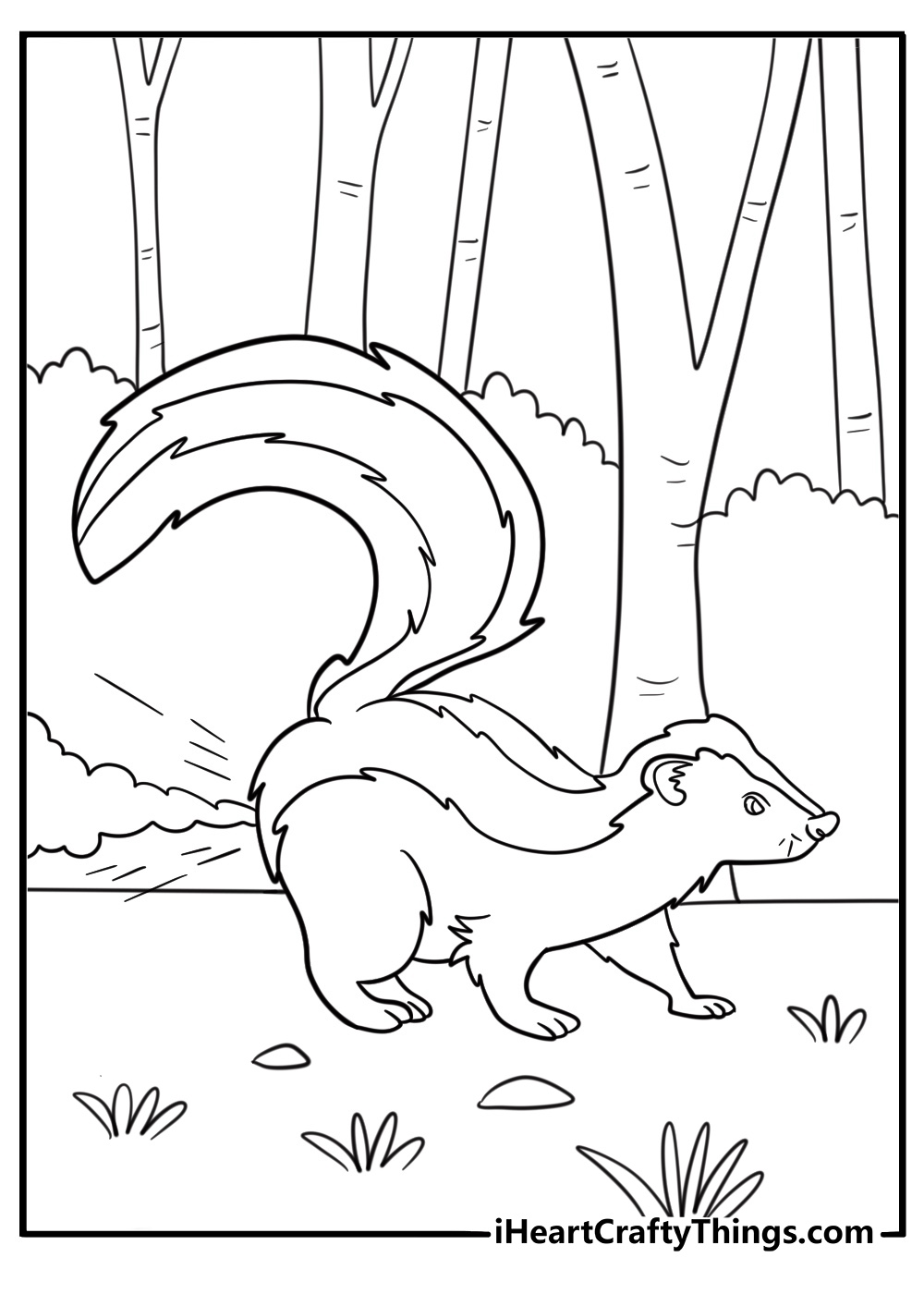 30 Free Skunk Coloring Pages For Kids