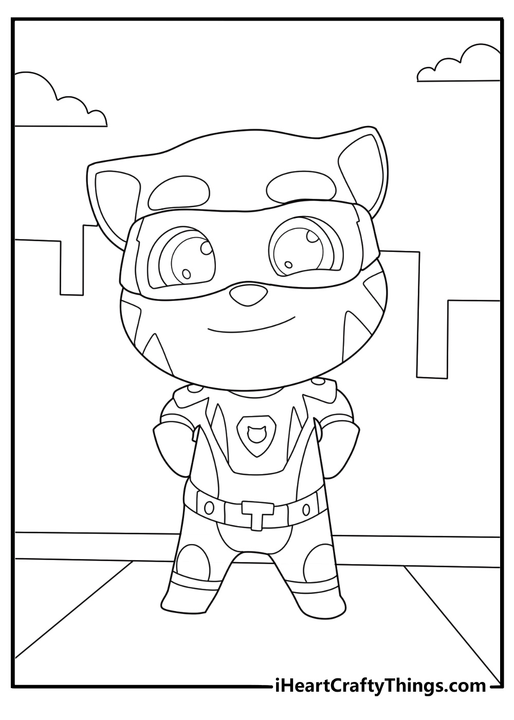 20 Free Talking Tom Coloring Pages For Kids