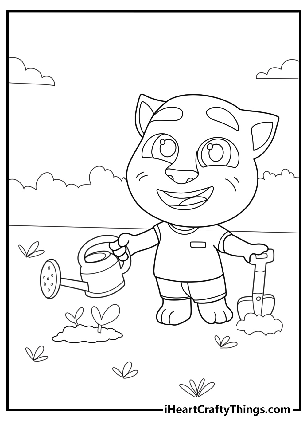20 Free Talking Tom Coloring Pages For Kids