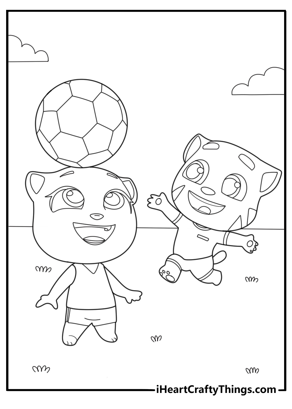 20 Free Talking Tom Coloring Pages For Kids