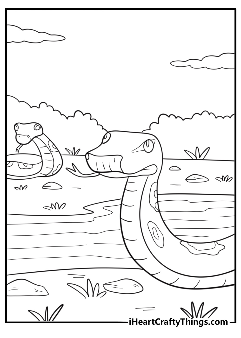 20 Free Anaconda Coloring Pages For Kids