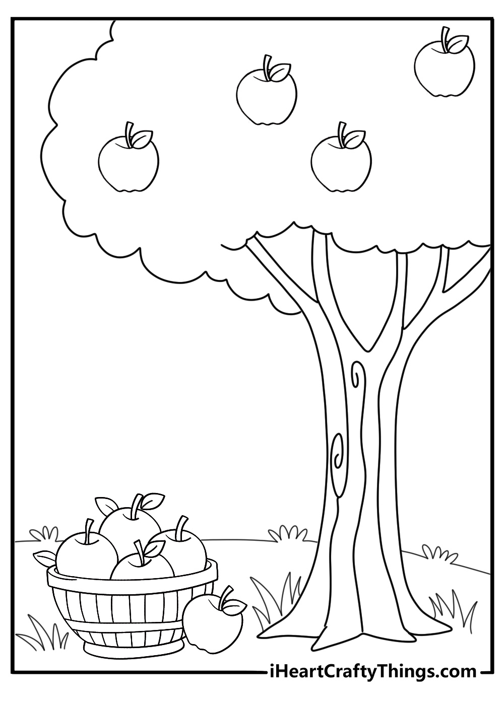 36 Apple Coloring Pages (100% Free Printables)