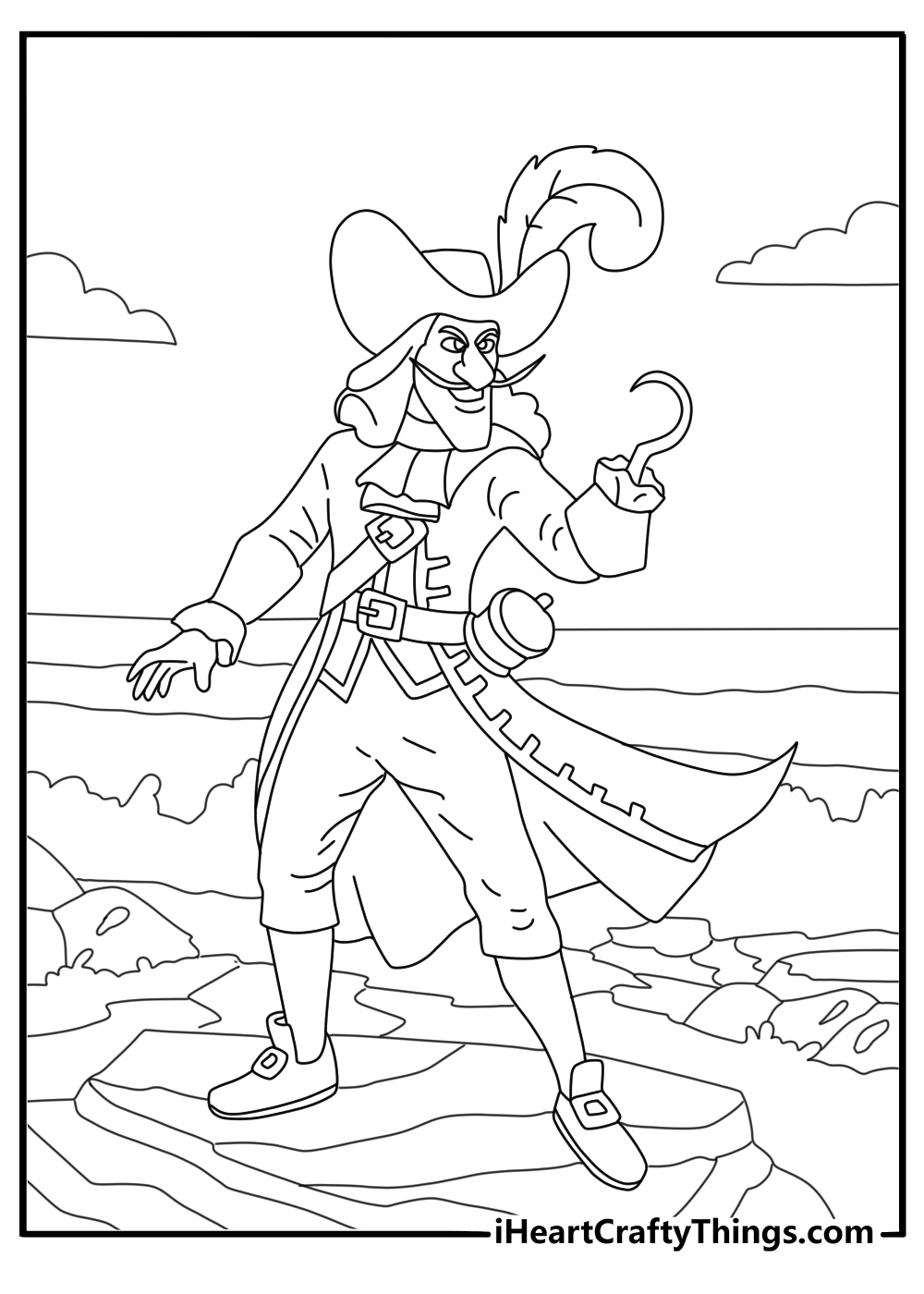30 Free Captain Hook Coloring Pages For Kids