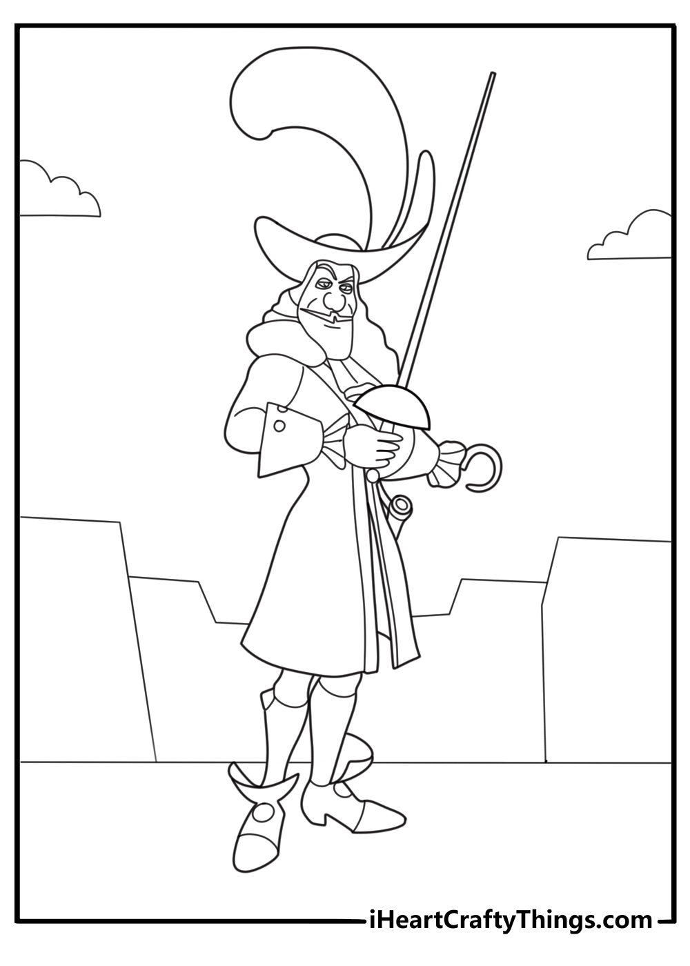 30 Free Captain Hook Coloring Pages For Kids