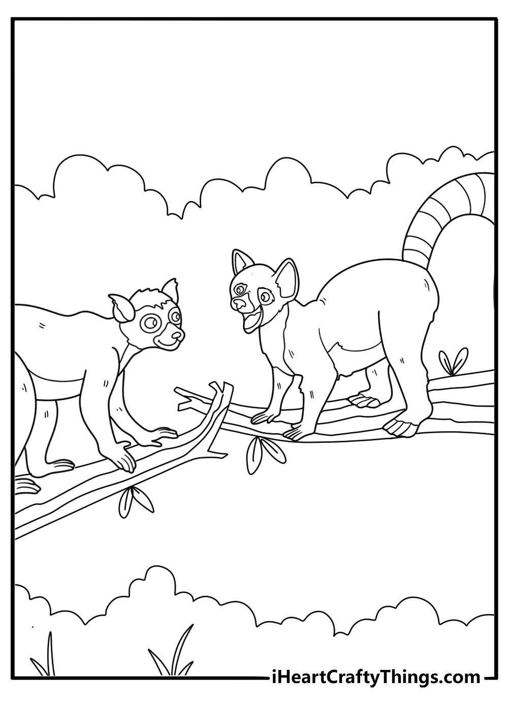 20 Lemur Coloring Pages (Printable PDF Sheets For Free)