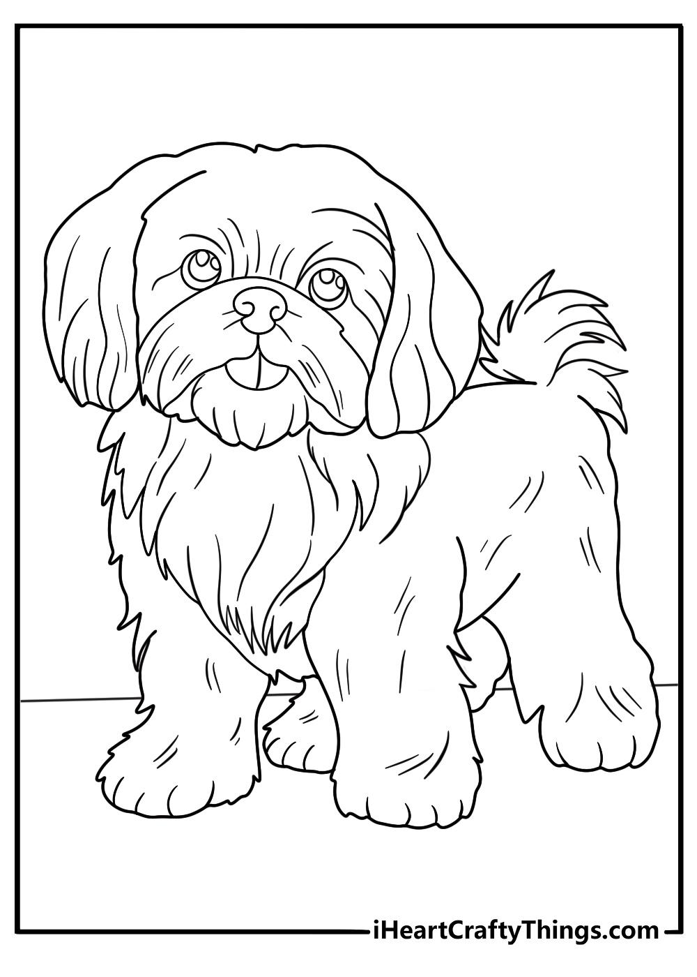 20+ Shih Tzu Coloring Pages (Free PDF Printables For Kids)