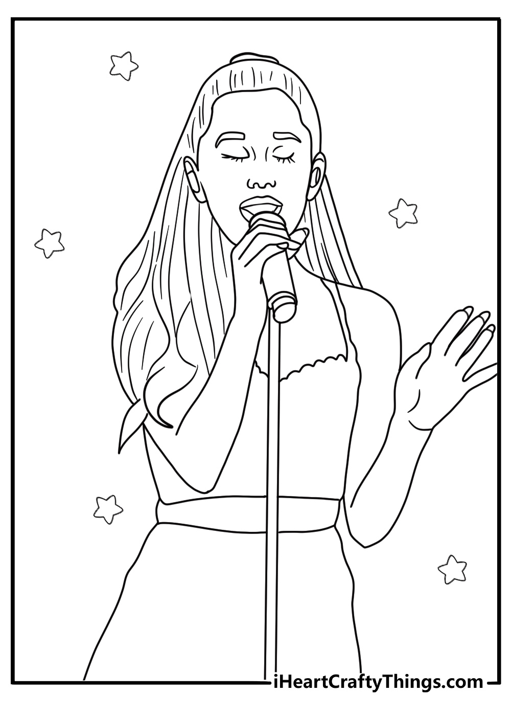 20+ Ariana Grande Coloring Pages (Free Printable PDF Sheets)