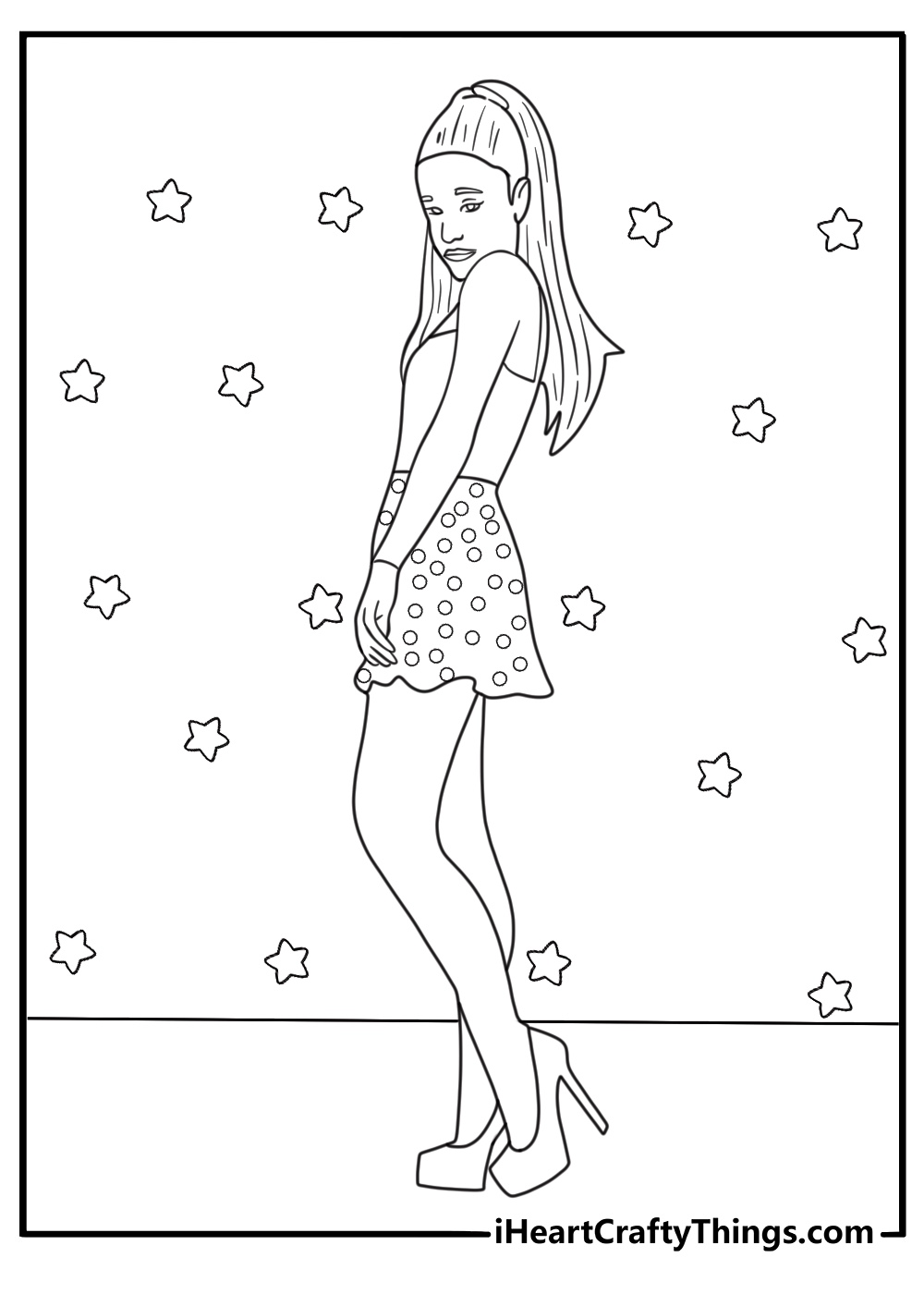 20+ Ariana Grande Coloring Pages (Free Printable PDF Sheets)
