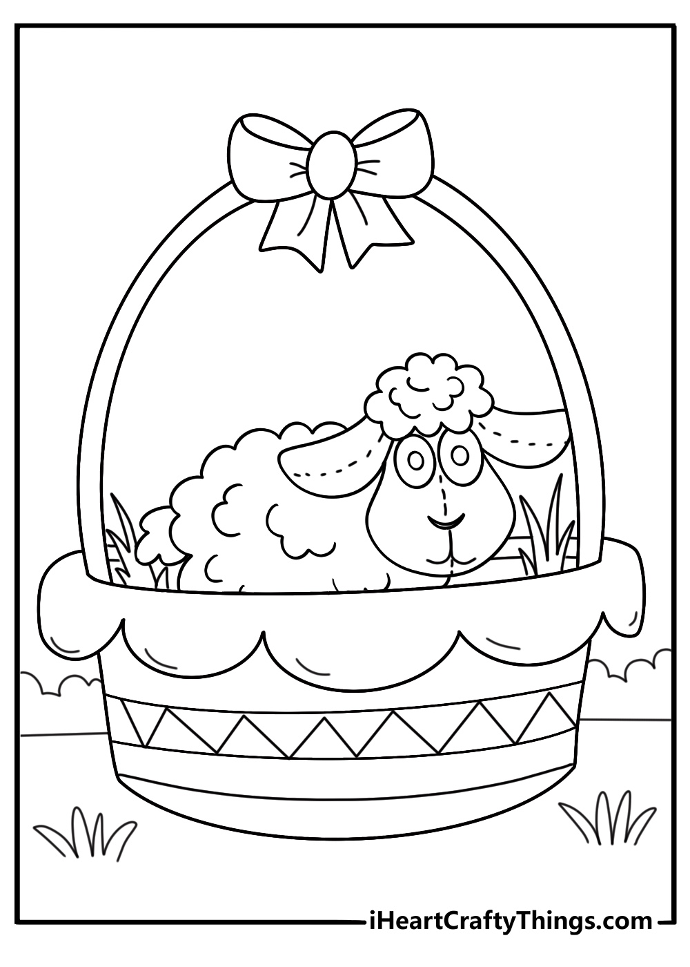 20 Free Easter Basket Coloring Pages (Printable PDF Sheets)