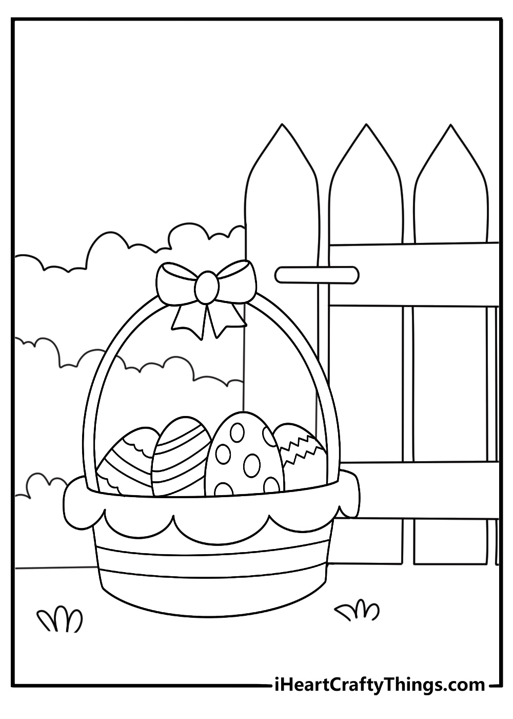 20 Free Easter Basket Coloring Pages (Printable PDF Sheets)