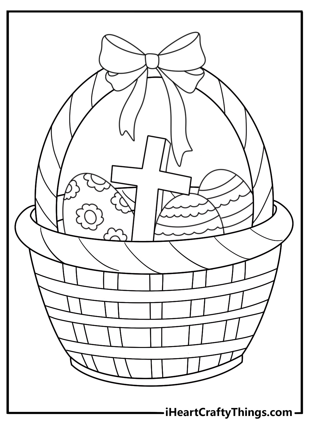 20 Free Easter Basket Coloring Pages (Printable PDF Sheets)