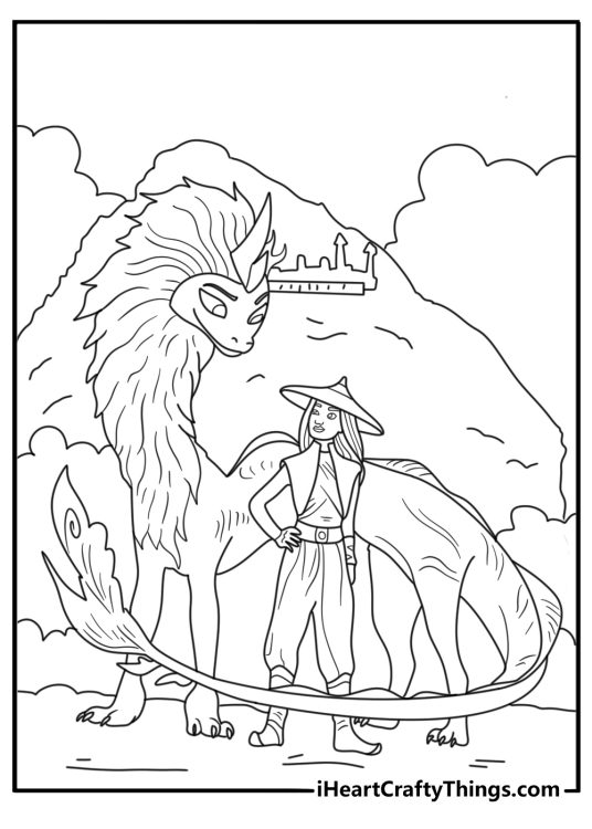 Raya And The Last Dragon Coloring Pages (22 Free PDF Printables)